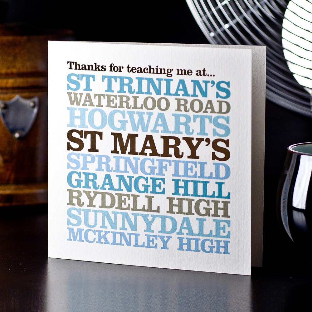 Personalised Famous ‘School’ Card – Rosie Robins