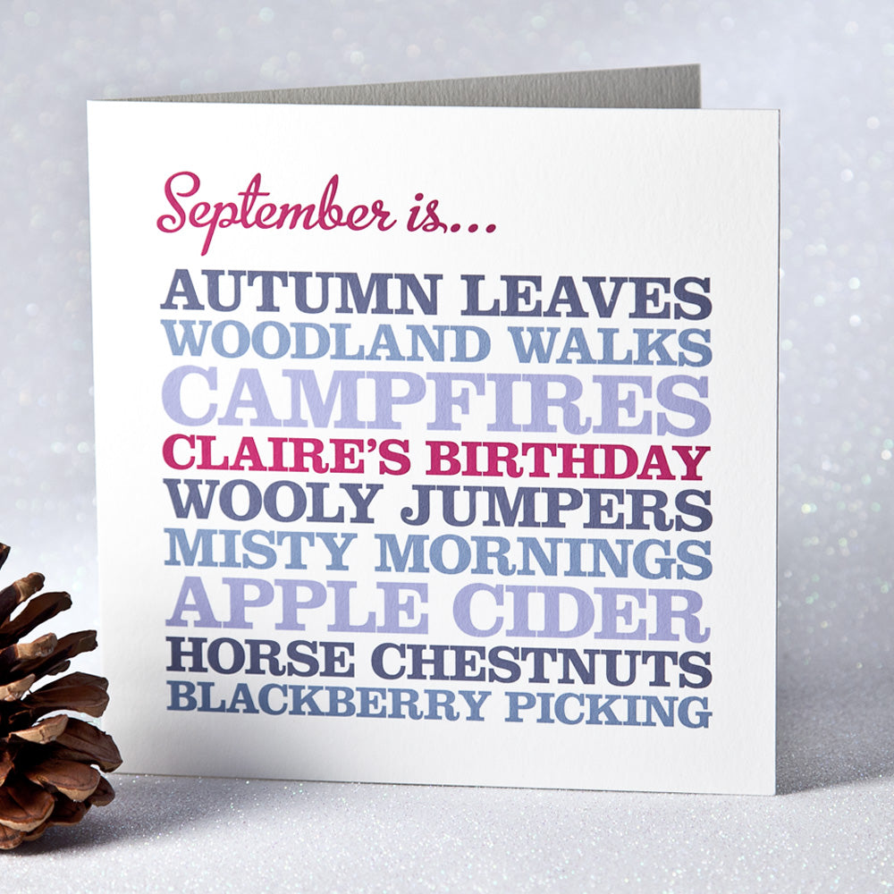 A September Birthday Card – Rosie Robins